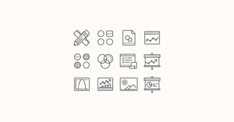 Showing Data: Infographics Icons in 20 Design Styles