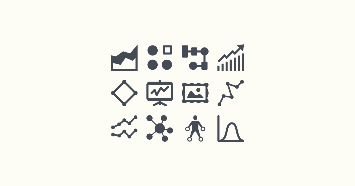 Showing Data: Infographics Icons in 20 Design Styles