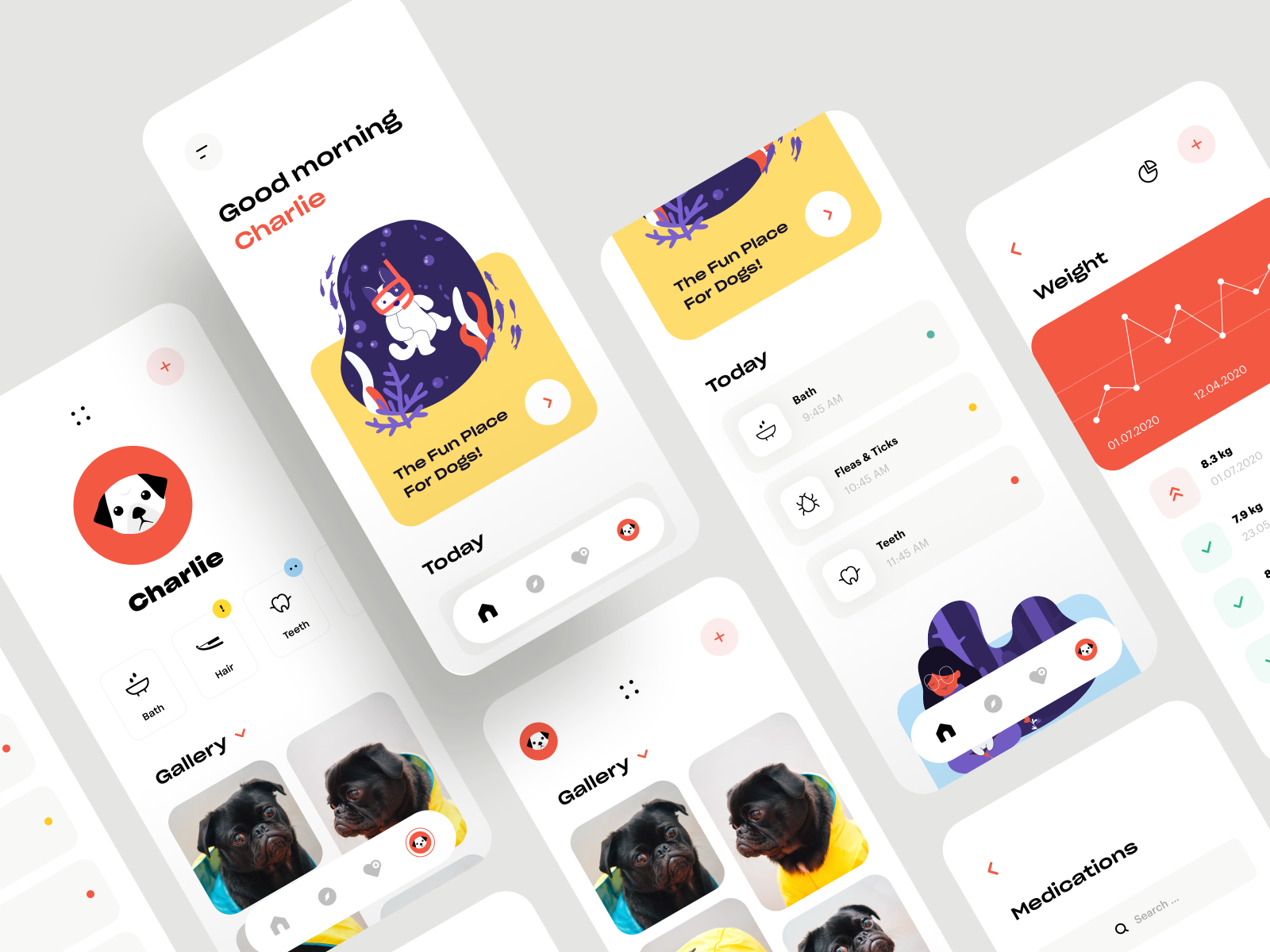 UI Inspiration: Mobile Design Concepts with Interface Illustrations
